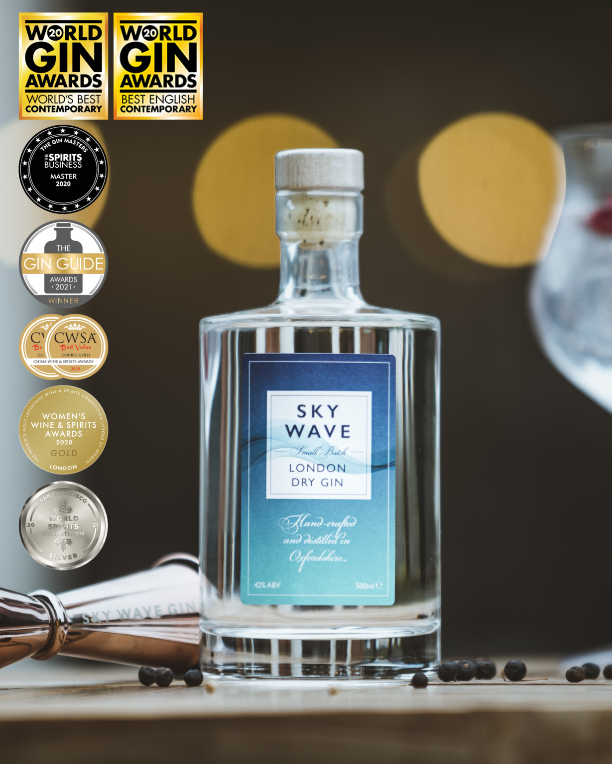 Sky Wave Signature London Dry Gin – Officially the World's Best ...